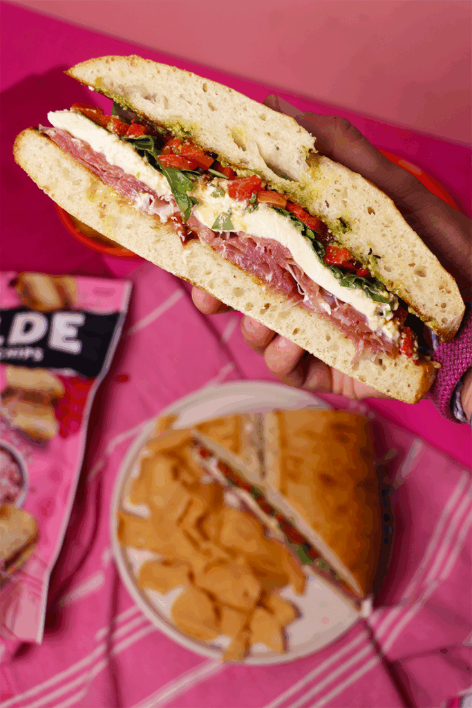 Prosciutto Burrata Sandwich - Dope Kitchen